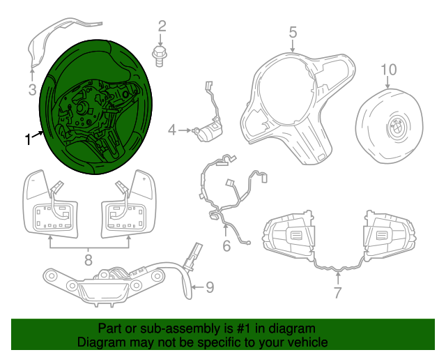Genuine BMW 32-30-8-008-186 | Steering Wheel - M Sport | FREE Shipping ...