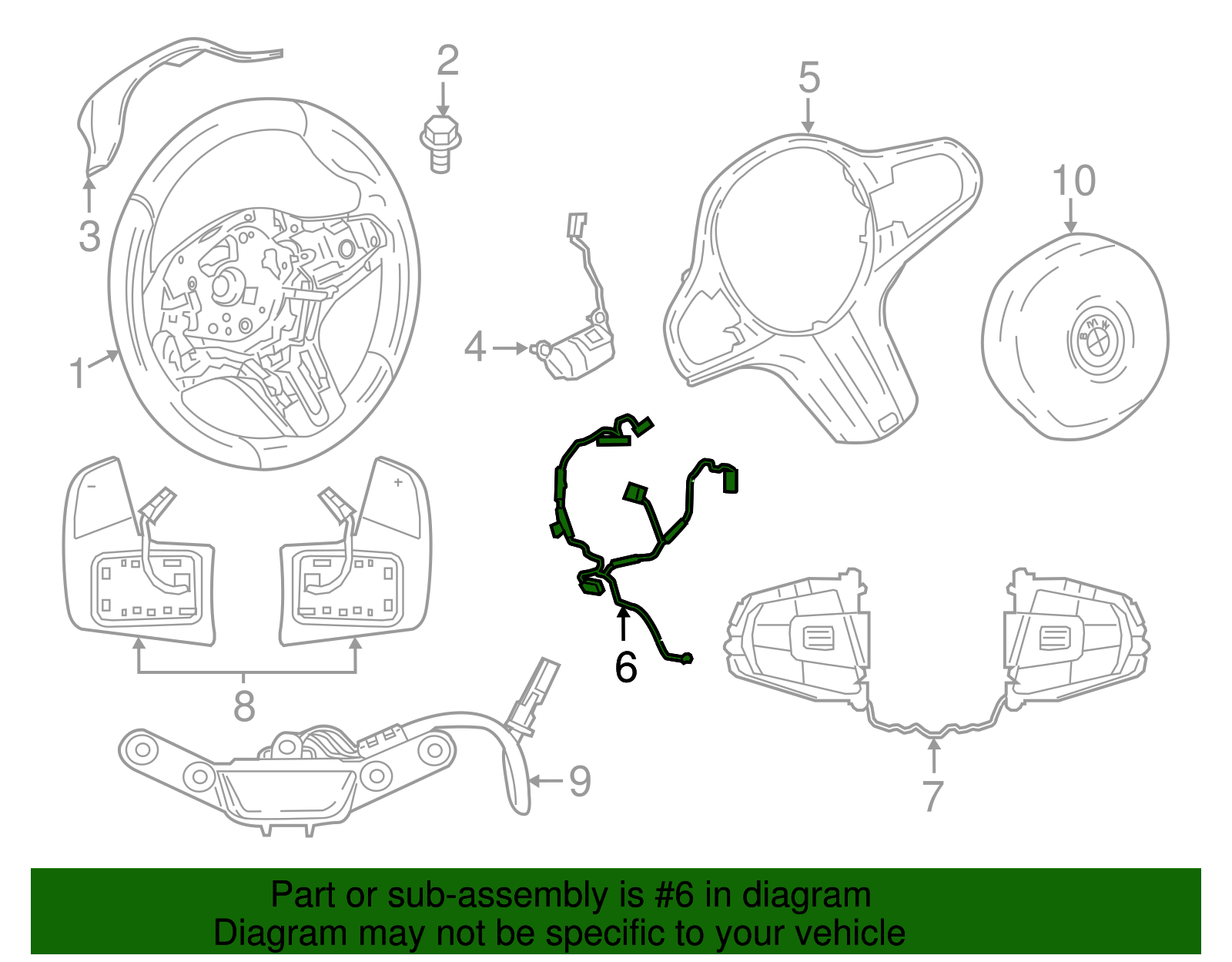 Genuine BMW 61-12-8-038-856 | Harness | FREE Shipping on Most Orders ...