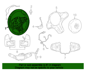 32308008181 - 2016-2023 BMW Steering Wheel (32-30-8-008-181) | BMW of ...