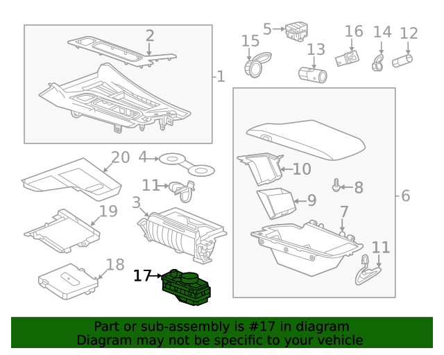 2020-2022 Cadillac Infotainment Control Switch 84866528 | GMPartsDirect.com