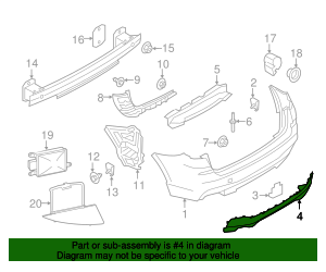 51128066702 - 2015-2018 BMW X4 Lower Cover (51-12-8-066-702) | BMW of ...