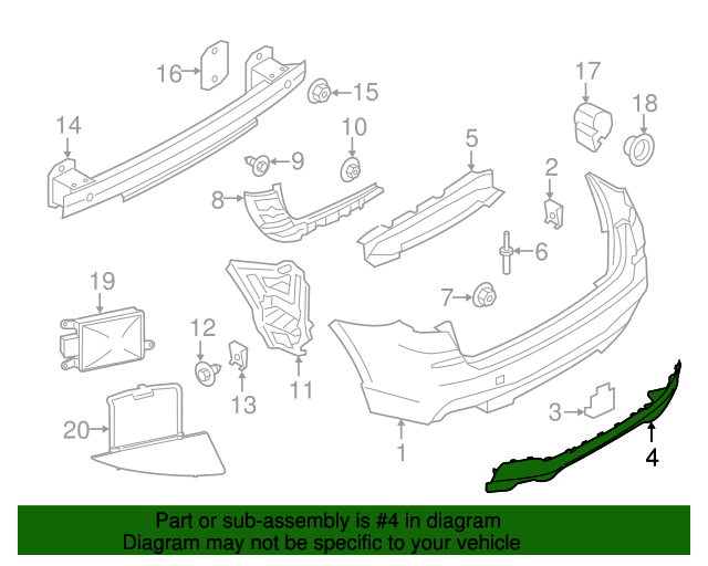 51128066702 - 2015-2018 BMW X4 Lower Cover (51-12-8-066-702) | BMW of ...