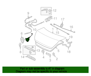 74852-TA0-003 - Cover, Trunk Lock 2008-2015 Honda | Honda Parts Online