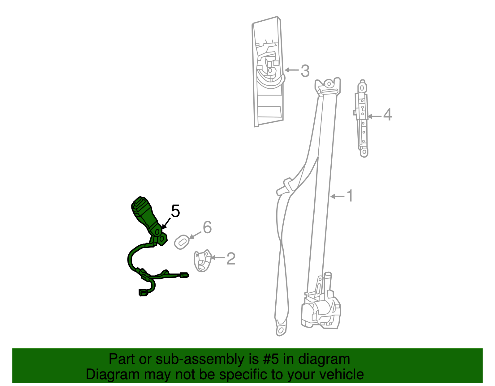 73230-47560-C1 - 2016-2022 Toyota - Buckle | Sparks Parts