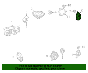 231-820-16-02-64 - Speaker 2013-2020 Mercedes-Benz | AutoNationParts.com