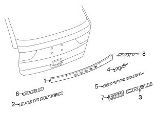 Lift-Gate Nameplate 68298744AA | Mopar Estores
