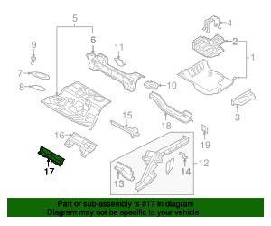 8K0-803-535-B - Floor Pan Cross-Member 2008-2017 Audi | Audi OEM Parts