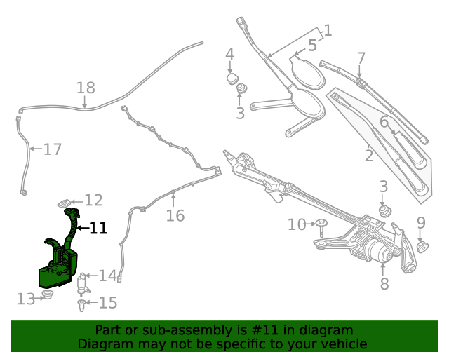 247-869-05-00 - Washer Fluid Reservoir 2020-2023 Mercedes-Benz ...