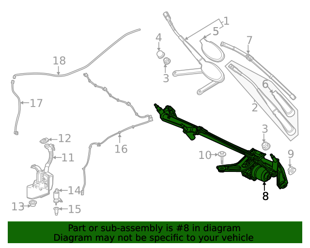 247-820-11-01 - Motor & Linkage 2020-2023 Mercedes-Benz | Mercedes-Benz ...
