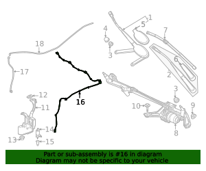 247-860-06-00 - Windshield Washer Hose 2020-2023 Mercedes-Benz ...
