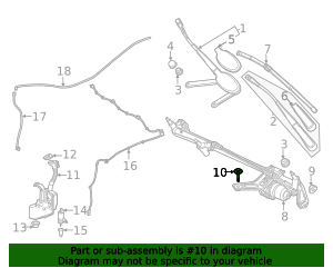000-990-68-18 - Windshield Wiper Linkage Bolt 2020-2023 Mercedes-Benz ...
