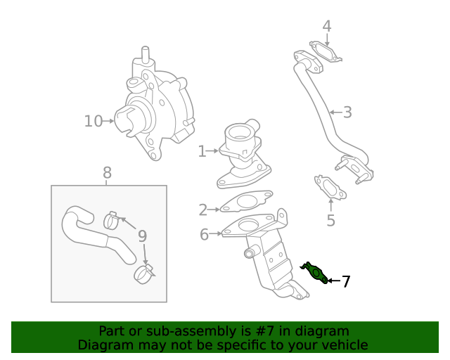 14738AA32A - Egr Cooler Gasket 2020-2024 Subaru | Quick Subaru Parts