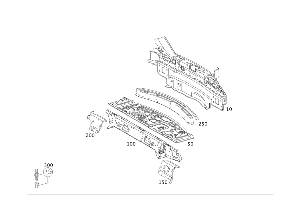 2006-2015 Mercedes-Benz Connecting Sheet 204-646-06-62 | MB OEM Parts