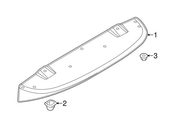 2017-2021 Nissan Armada Spoiler 96030-5ZU0A | OEM Parts Online