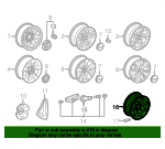 2018-2020 Chevrolet 22x9 Aluminum Wheel 84612180 | GMPartsDirect.com