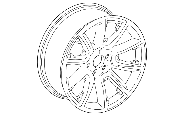 84612180 - 22x9 Aluminum Wheel - 2018-2020 Chevrolet | Findlay Auto Parts