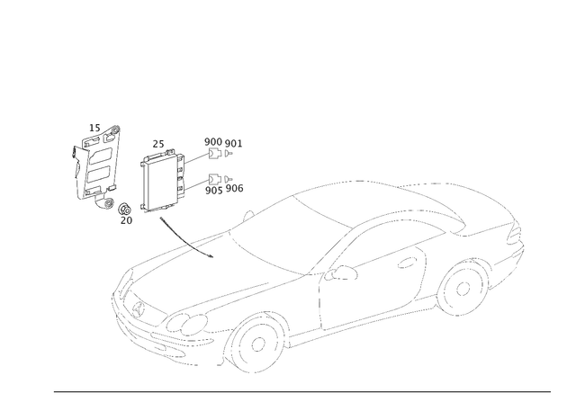 2005-2011 Mercedes-Benz SL65 AMG Cu, Transmission Control 003-446-40-10 ...