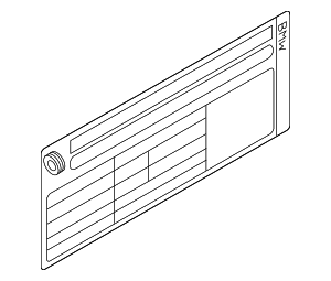 2023-2024 BMW 330i Tire Info Label 71-24-5-A67-4F3 | OEM Euro Parts