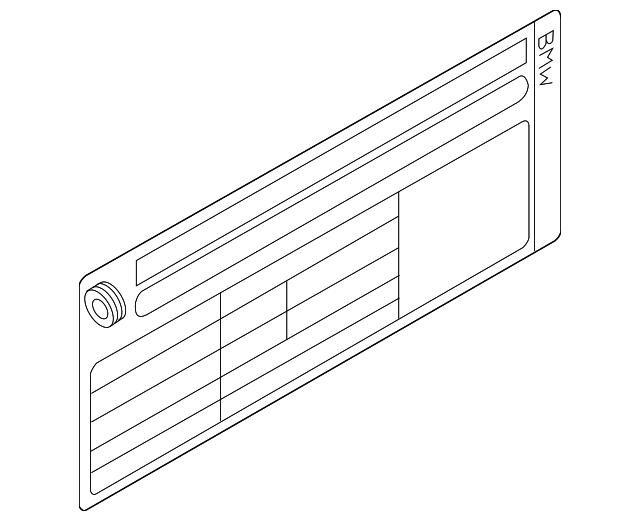 Genuine BMW 71-24-5-A67-4F3 | Tire Info Label | FREE Shipping on Most ...