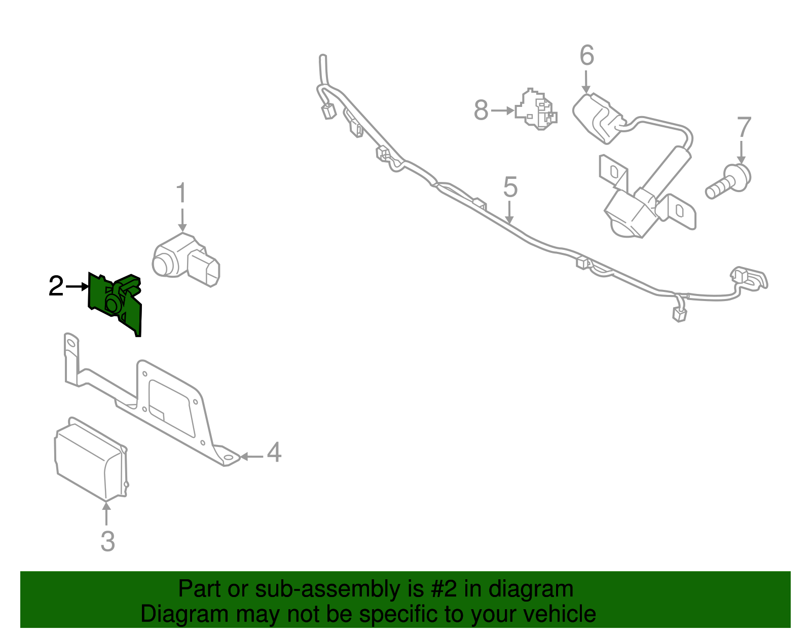 2017-2020 Infiniti Q60 Park Sensor Cover 28533-5CA0A | Infiniti of ...