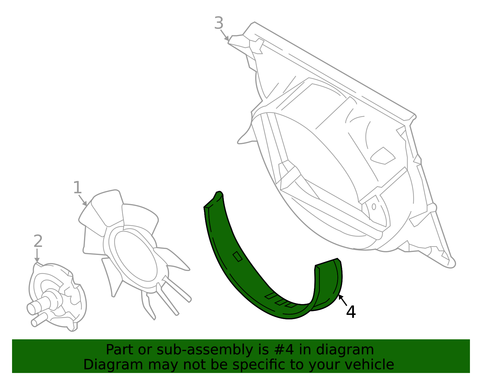 LC3Z-8146-B - Lower Shroud 2020-2024 Ford | Big 3 Auto Parts