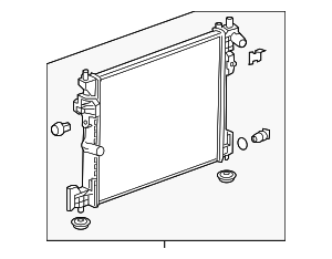 2016-2020 Cadillac CT6 Radiator 84215228 | GMPartsDirect.com
