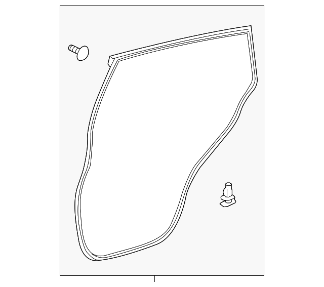 2022-2024 Toyota Corolla Cross Door Weather-Strip 67872-0A050 | Toyota ...