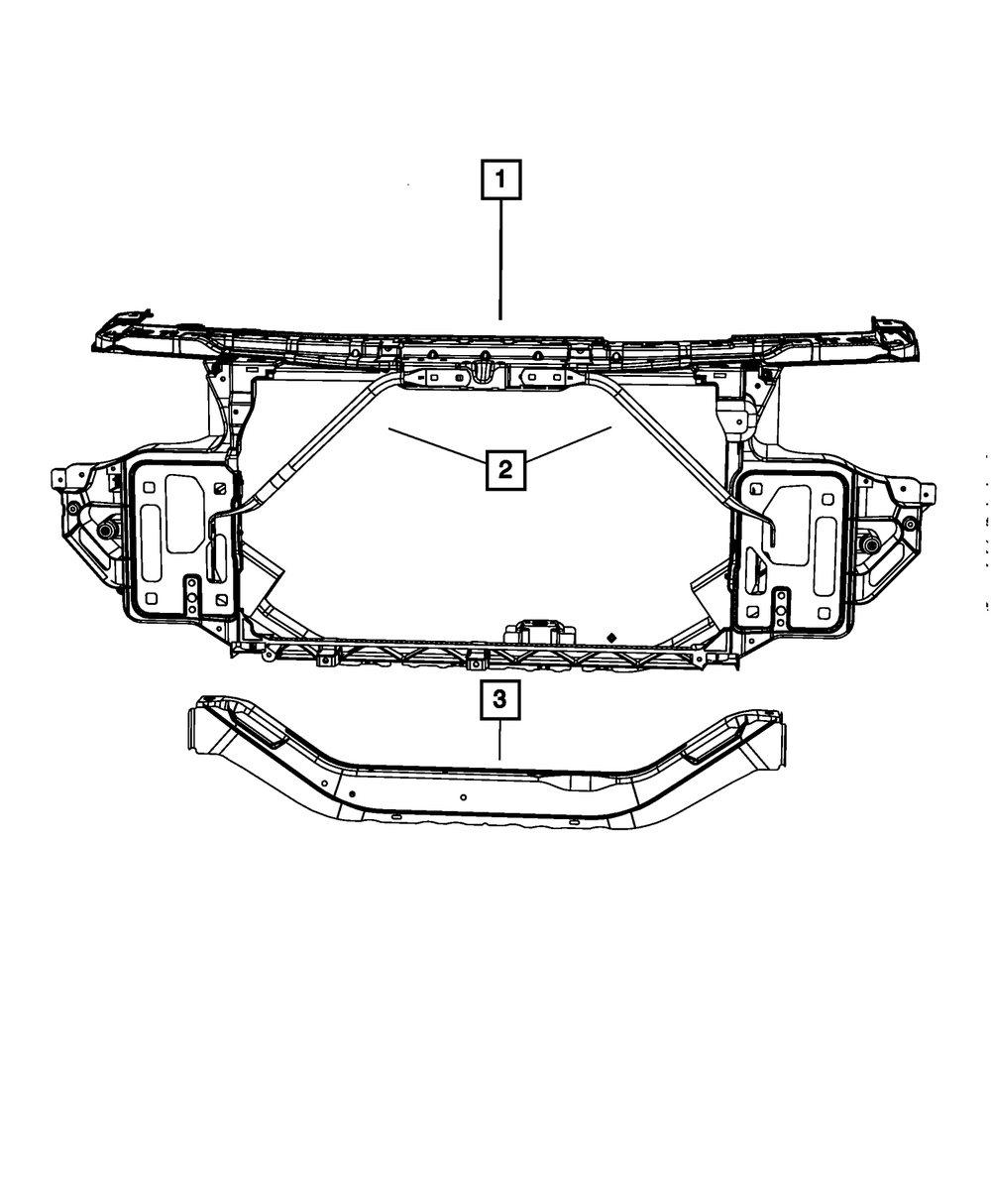 2007-2014 Chrysler Radiator Closure Panel 68378862AA | We R Mopar