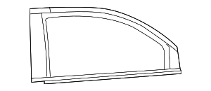 2012-2019 Fiat 500 W/Strip, Front Door Glass Run 68070048AI-MOPAR ...