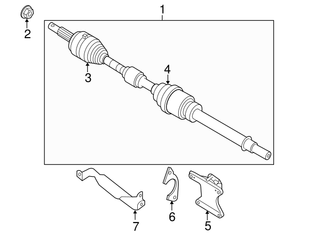39100-3RC0A - Axle Assembly - 2013-2019 Nissan Sentra | Nissan OEM ...