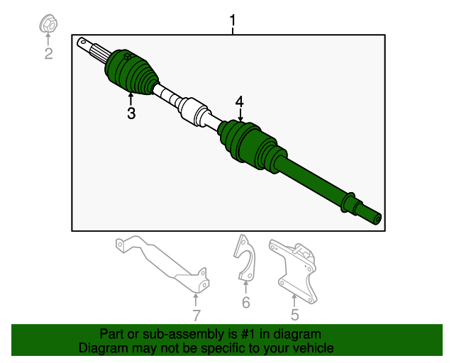 2013-2019 Nissan Sentra CV Axle Assembly 39100-3RC0A | AutoNationParts.com