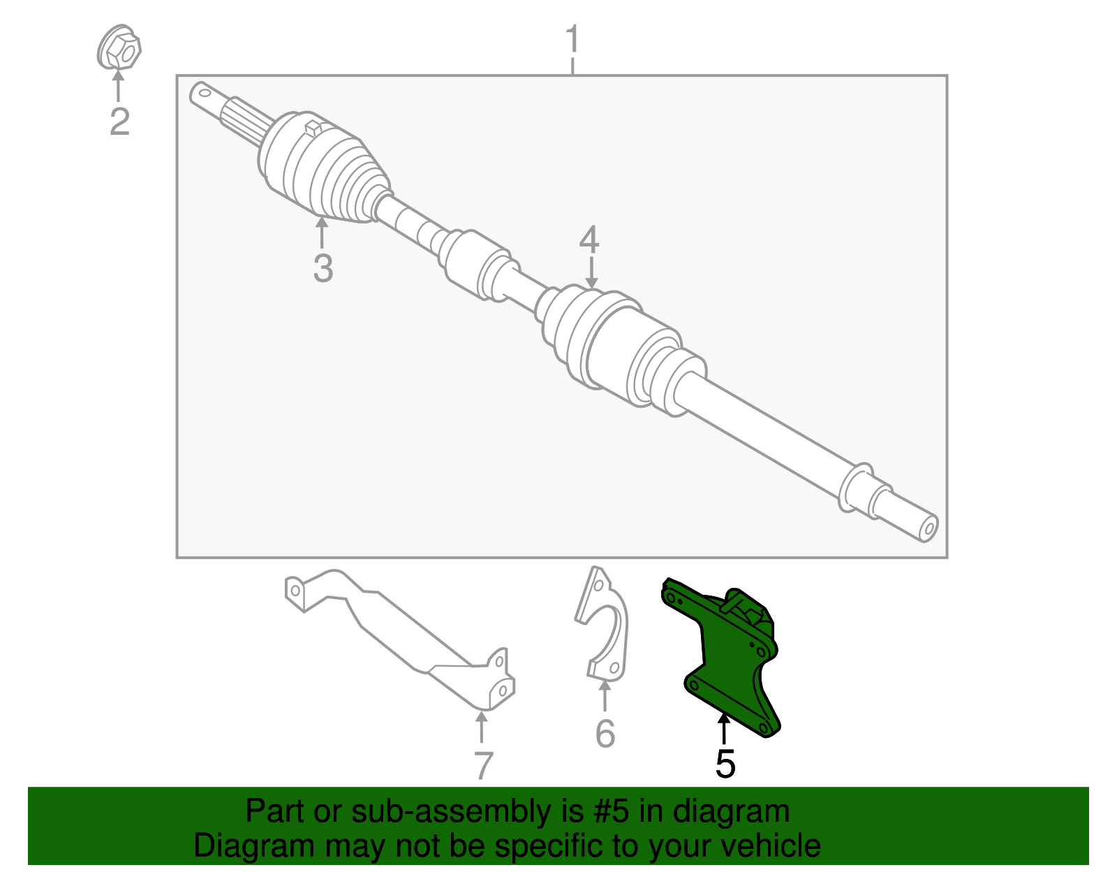 39780-1KB0B - CV Axle Shaft Carrier Bearing Bracket 2011-2019 Nissan ...