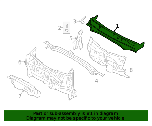 2019-2023 Kia Forte Cowl Grille 86150-M7000 | OEM Parts Online