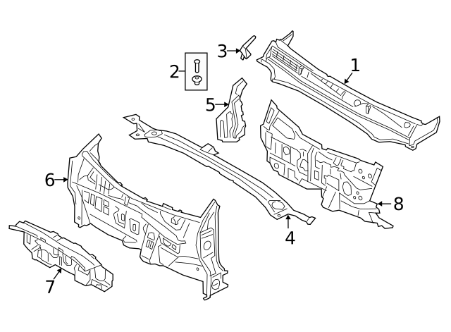 84124-M7000 - Insulator 2019-2021 Kia Forte | Kia.Parts Store
