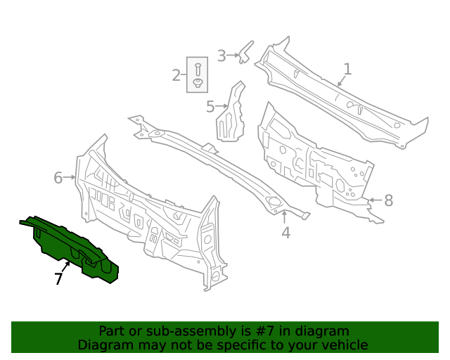 84124-M7000 - Insulator 2019-2021 Kia Forte | Kia.Parts Store