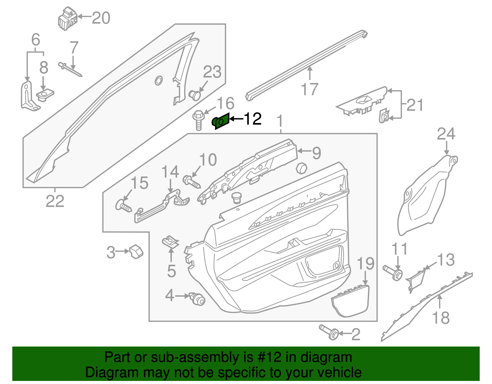W520832-S439 - 1992-2024 Ford - Door Trim Panel U-Nut | Ford OEM Parts ...