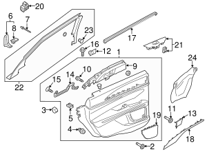 W520832-S439 - Door Trim Panel U-Nut - 2007-2021 Ford | Eastgate Ford ...