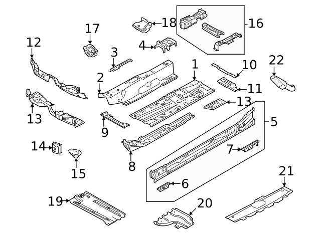 2022-2024 Audi Under Cover 5WA-825-102-A | Audi USA Parts