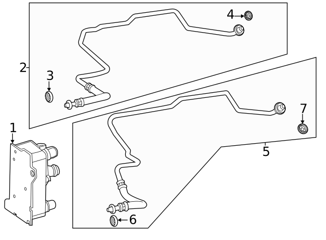 167-500-32-01 - Automatic Transmission Oil Cooler Hose Assembly 2020 ...