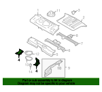 2010-2014 Nissan Cube Gusset - Driver's Side (LH) 748B1-1FC0A ...