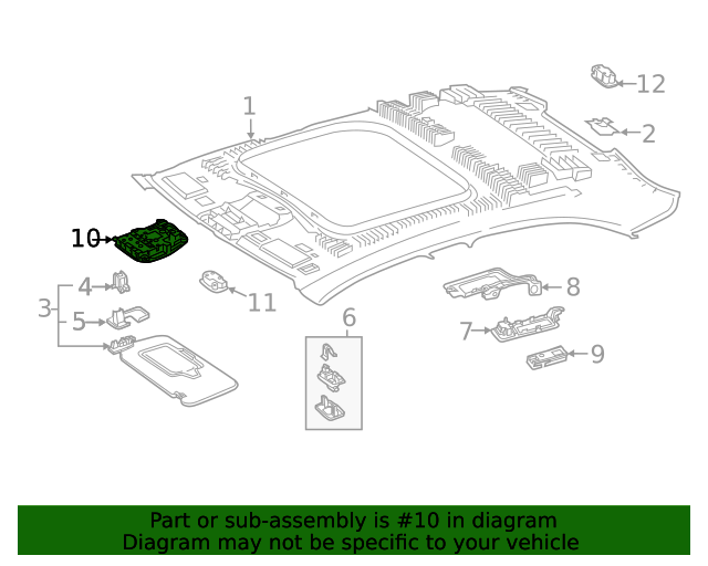 000-900-10-39-9051 - Map Lamp Assembly 2021 Mercedes-Benz | Mercedes ...