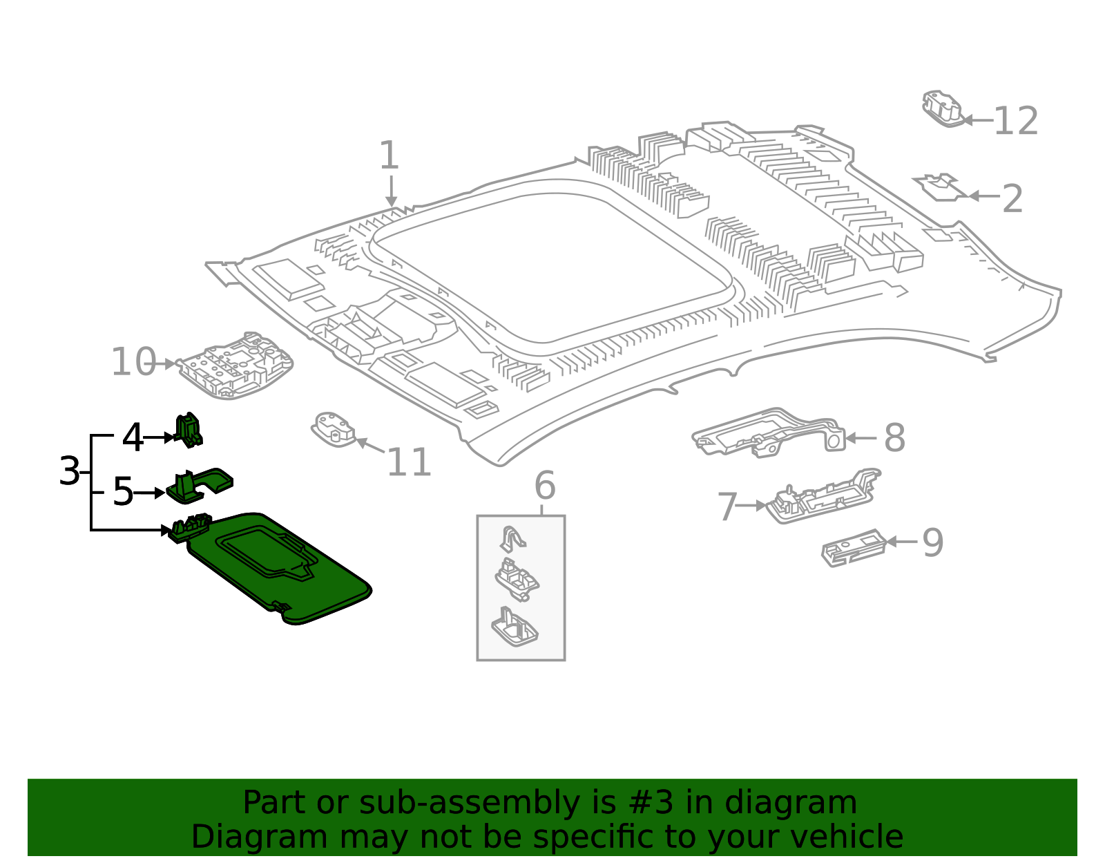 2019-2025 Mercedes-Benz Sun-Visor 177-810-61-00-9H43 | Mercedes-Benz ...