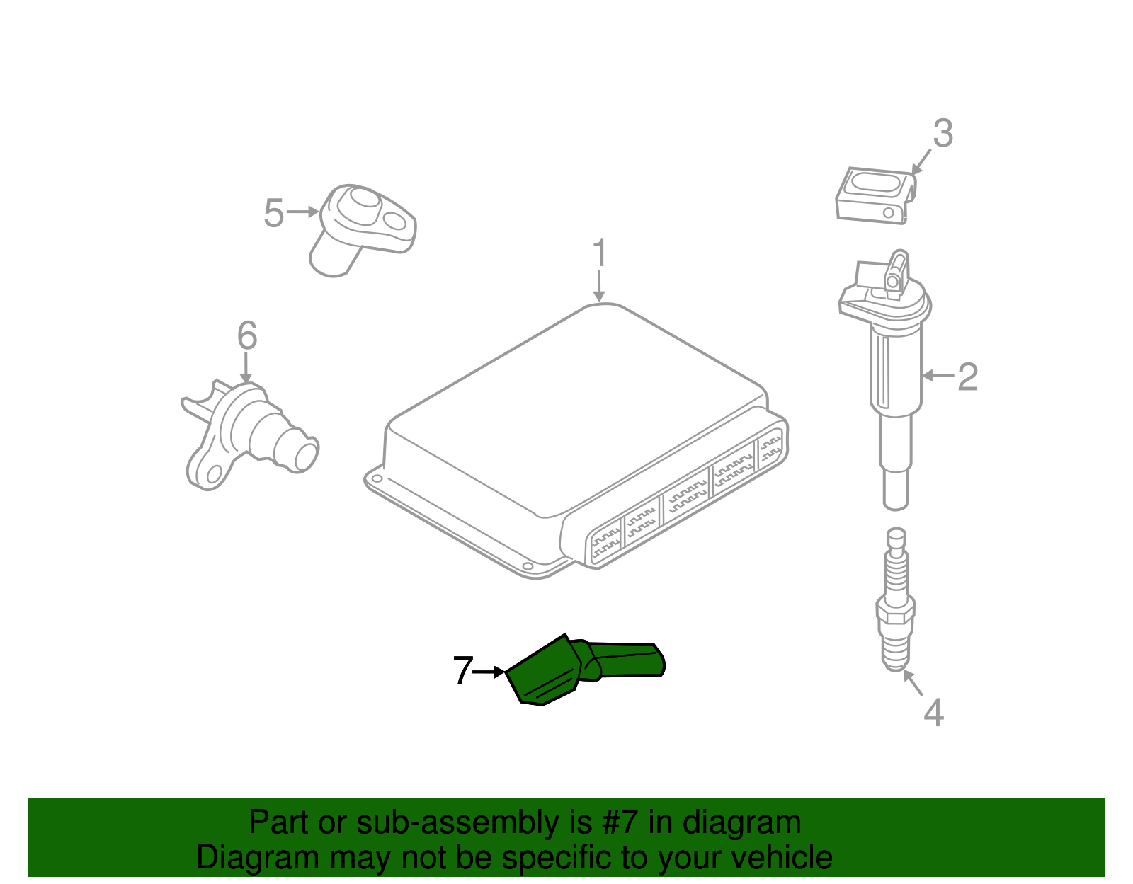 13-62-7-598-861 - Knock Sensor - 2011-2021 BMW | BMWPartsHub
