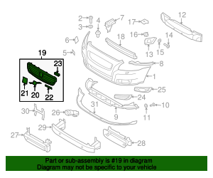 31290532 - Upper Grille - 2010-2011 Volvo | Volvo OEM Parts Direct