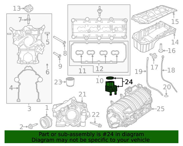 2011-2024 Mopar Oil Cooler 05037523AB | Mopar Parts Canada