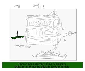 2019-2024 Chevrolet Headlamp Assembly Upper Bracket 84477896 GM ...