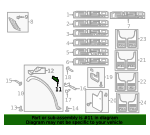 W790216-S900 - Wheel Opening Molding Retainer Clip 2010-2020 Ford F-150 ...