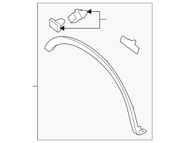 2015-2019 Ford F-150 Wheel Opening Molding Clip -W790383-S900 ...