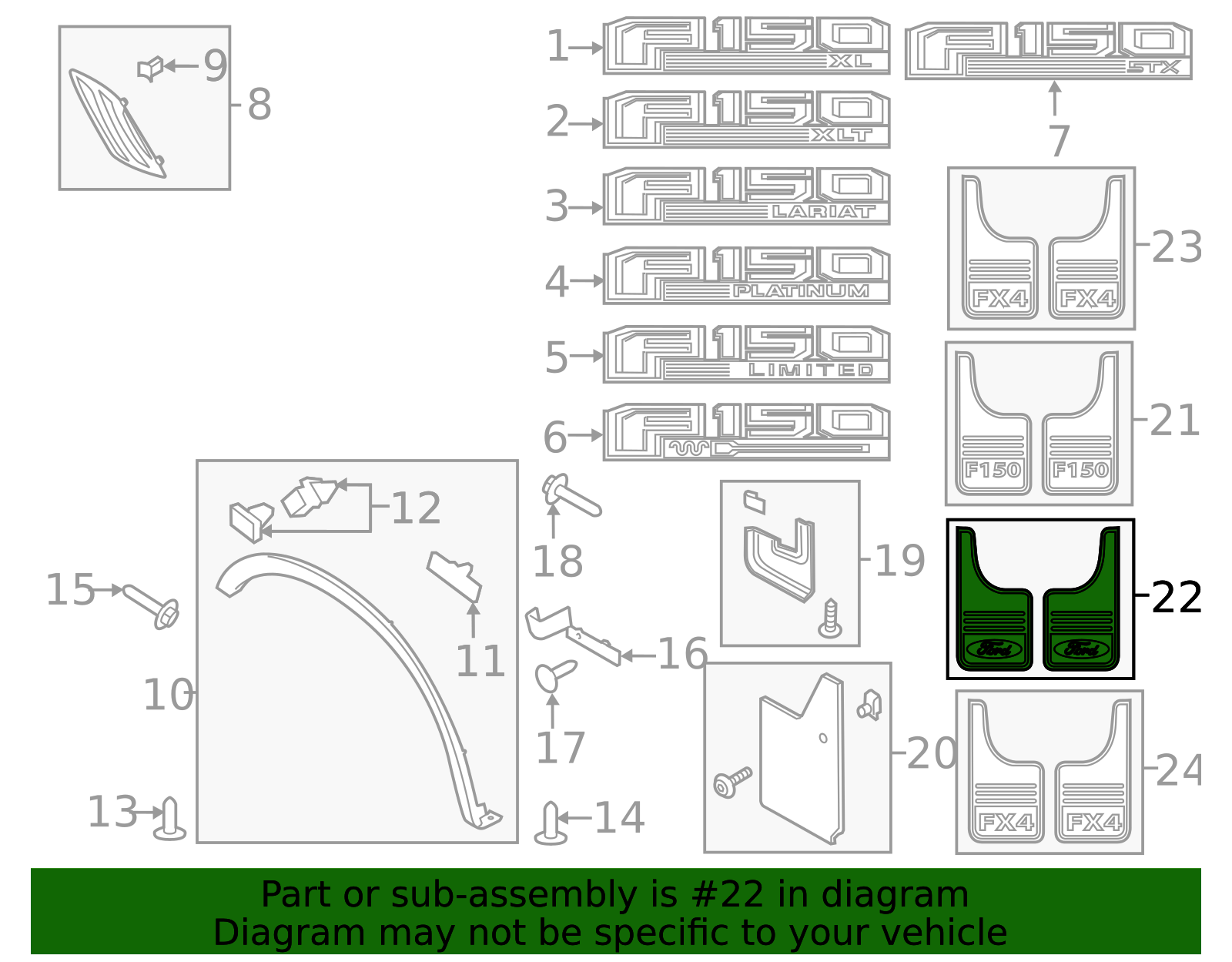2015-2020 Ford F-150 | Splash Guards, Gatorback By Truck Hardware ...