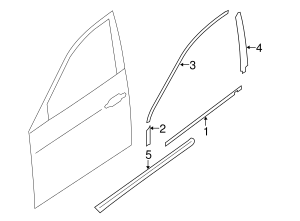 2014-2018 Subaru Forester Belt Weather-Strip 61280SG011 | QuirkParts